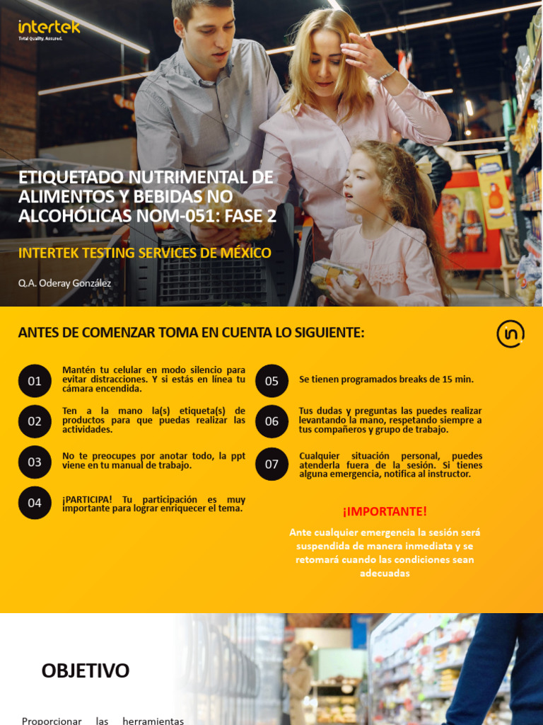 NOM-051 Alimentos y Bebidas No Alcohólicas - 2024 - INTERTEK NOV | PDF