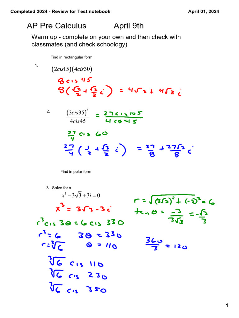 Completed+Notes+-+Review+for+Test+-+April+9th | PDF | Mathematical ...