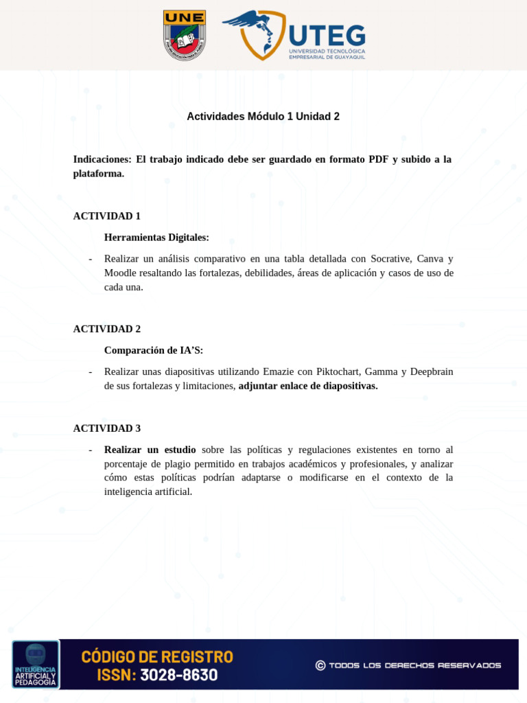 Actividades M1 - U2 | PDF