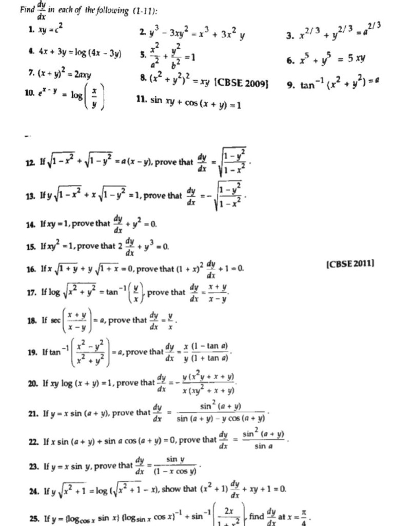 Differentiation of Implicit Function | PDF