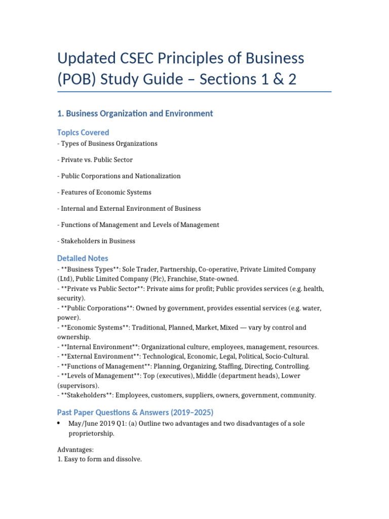 Updated POB Sections 1 and 2 | PDF | Employment | Human Resource Management