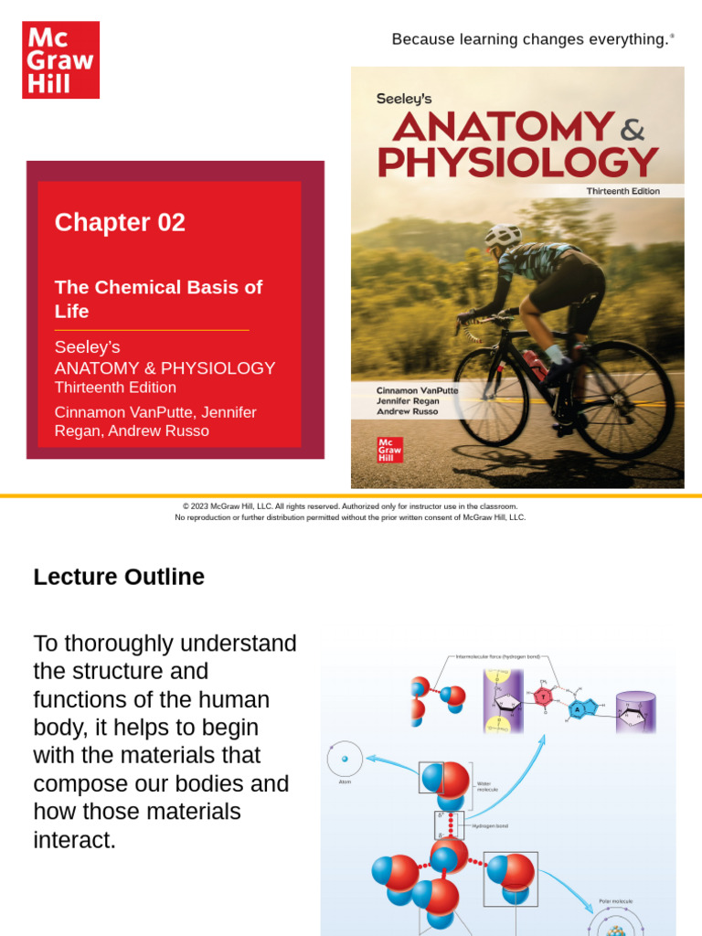 VanPutte AP 13e Chap02 PPT Accessible | PDF | Carbohydrates | Mole (Unit)