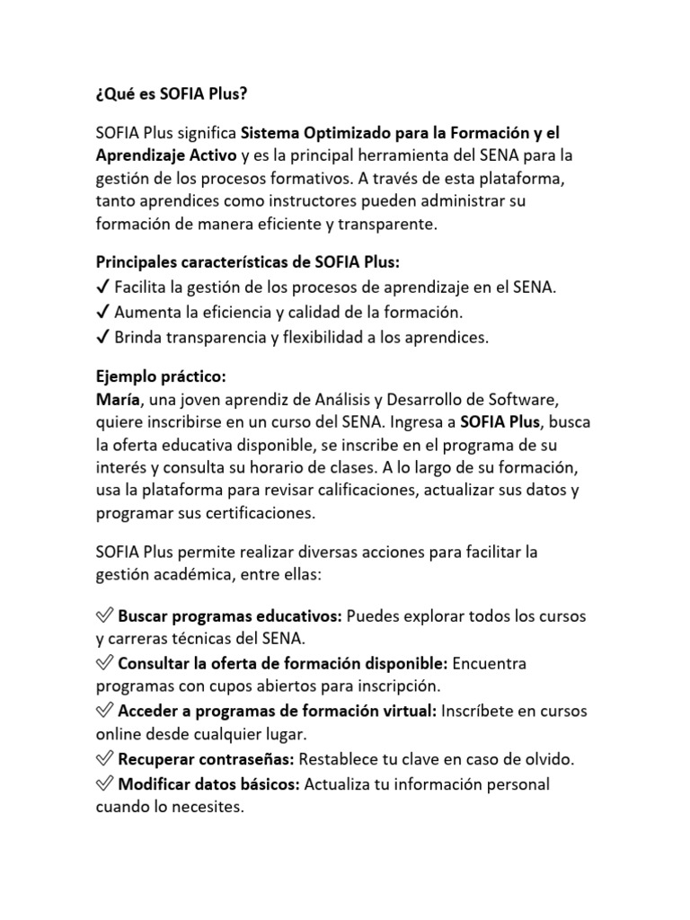 5 Sofía Plus y Certificación | PDF | Aprendizaje