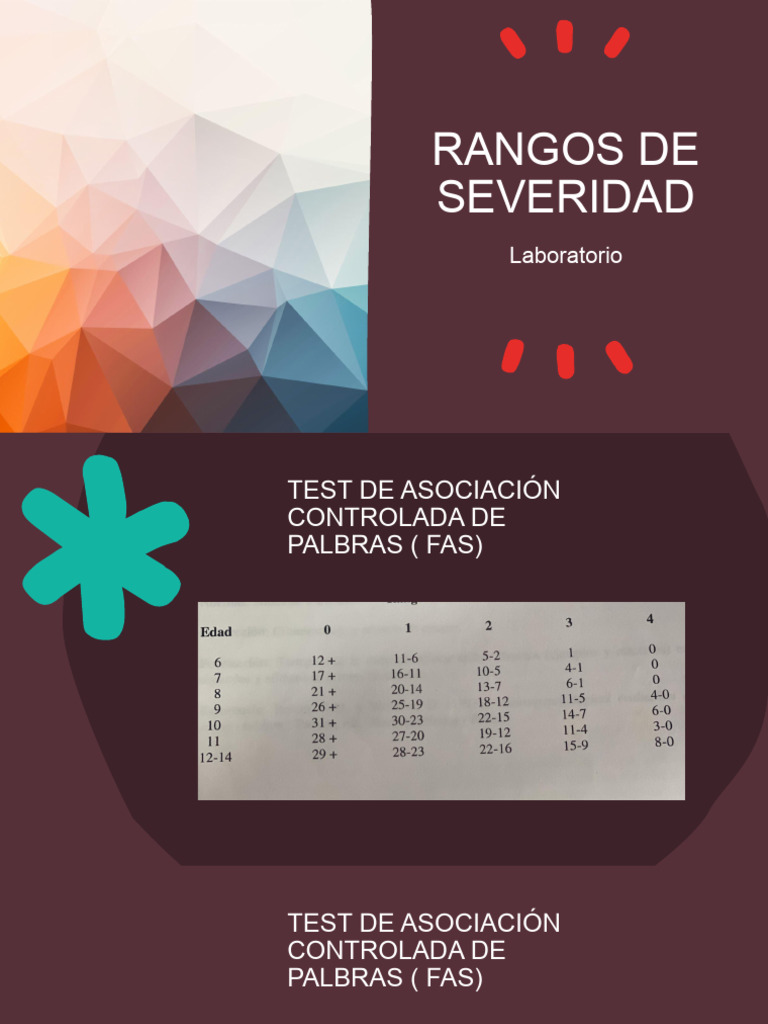 Rangos de Severidad | PDF