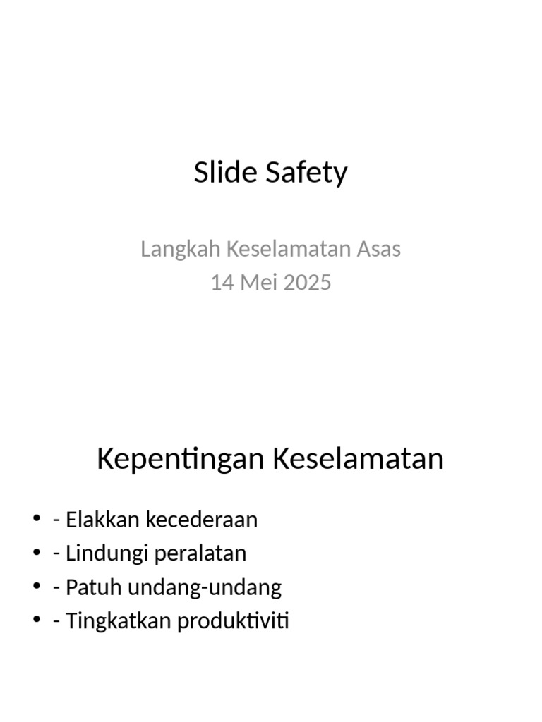 Slide Safety | PDF