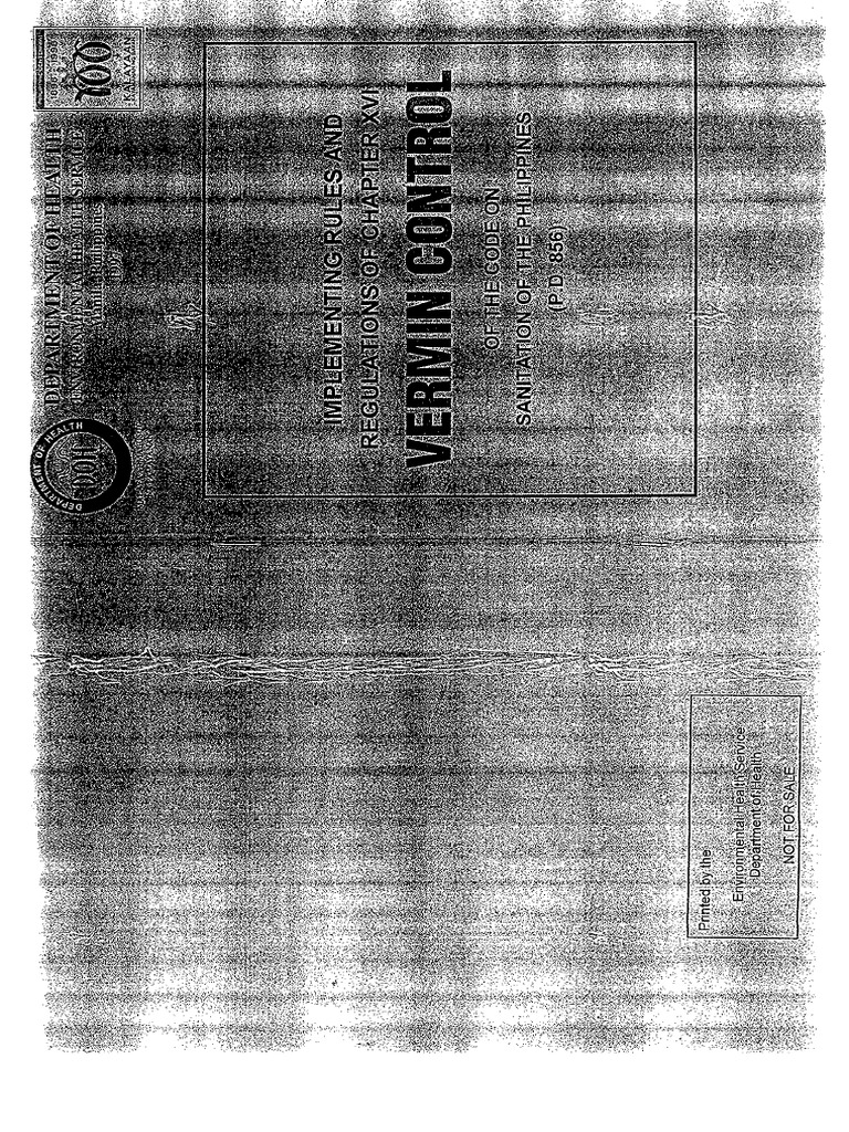 Chapter 16 Vermin - Control - 074637 | PDF