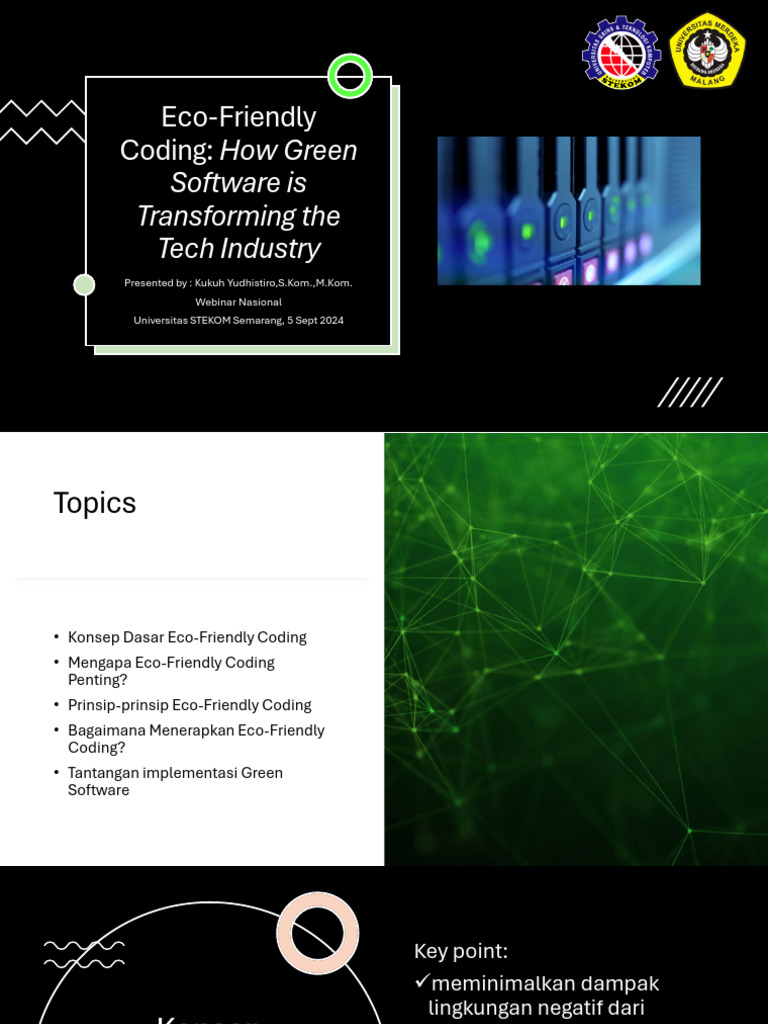 Eco-friendly Coding Green Software Webinar | PDF