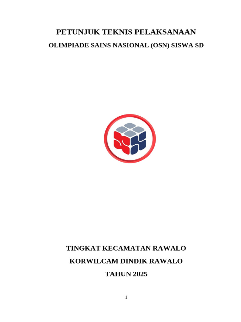 1_Juknis Lomba OSN_RAWALO_2025 a4 | PDF
