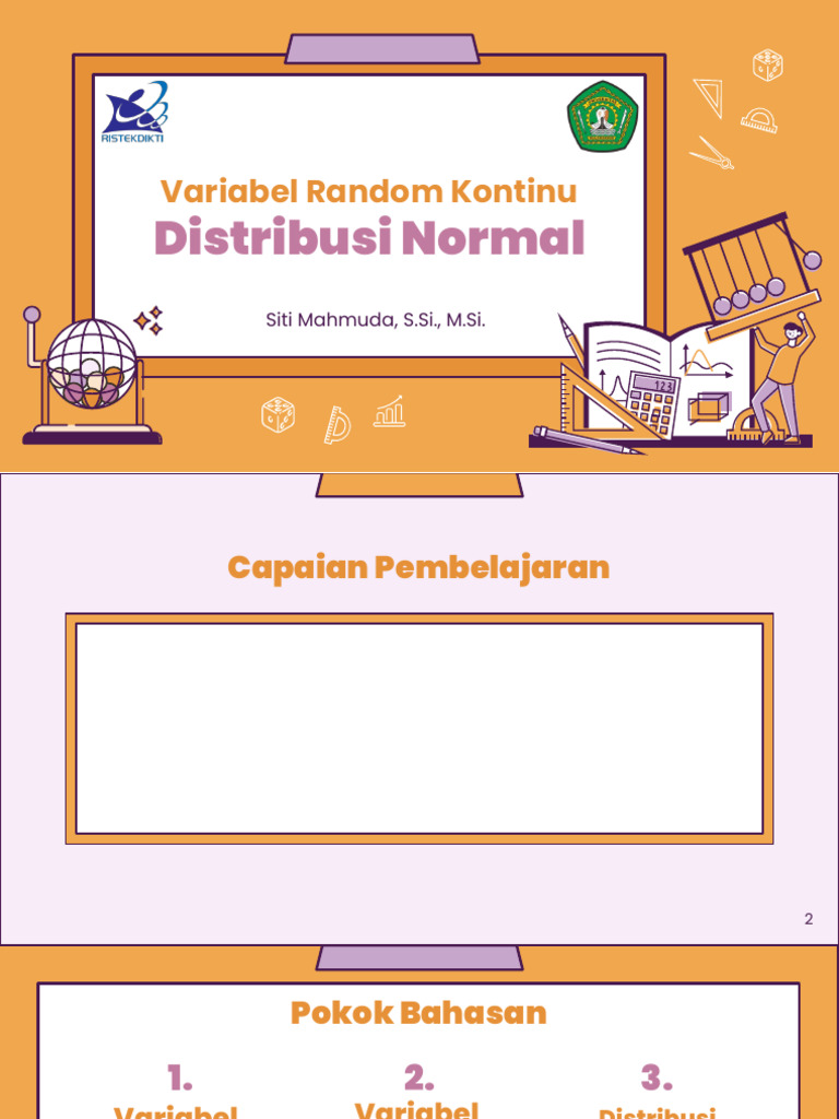 Pertemuan 9 - Variabel Random Kontinu - Distribusi Normal | PDF