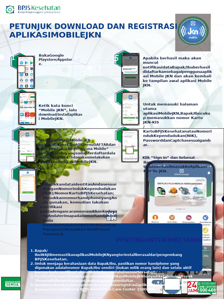 Panduan Registrasi Aplikasi Mobile JKN | PDF