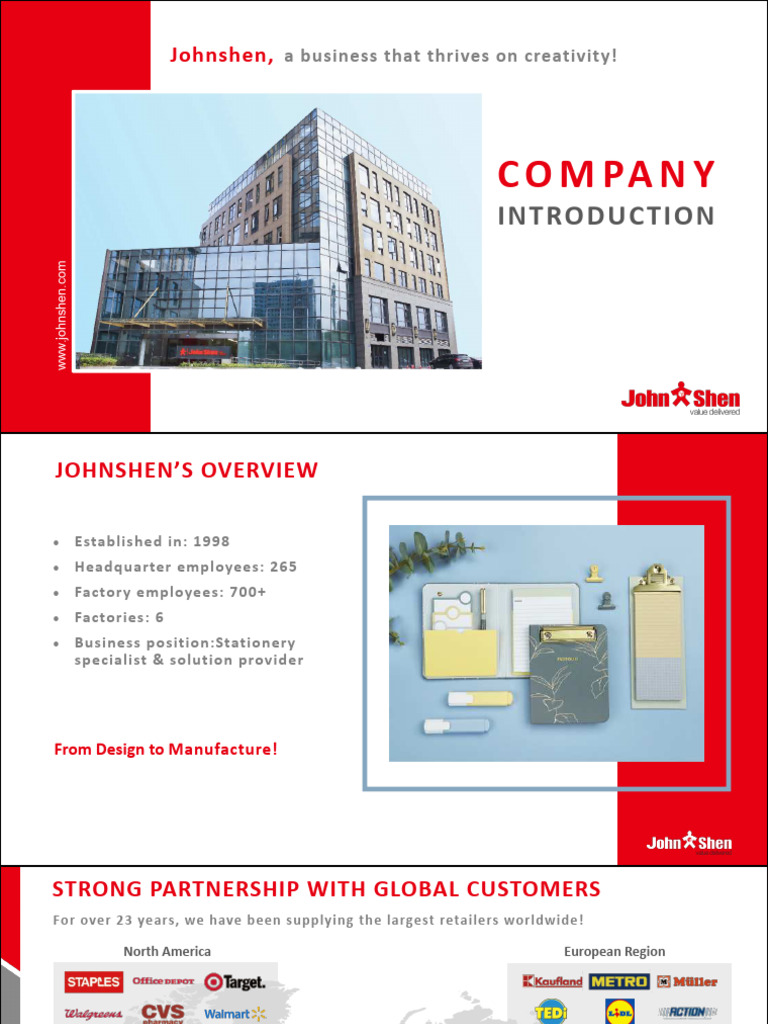 Johnshen Introduction-2021 NEW | PDF | Notebook | Pencil