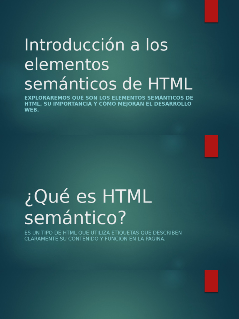 Elementos Semánticos en HTML | PDF