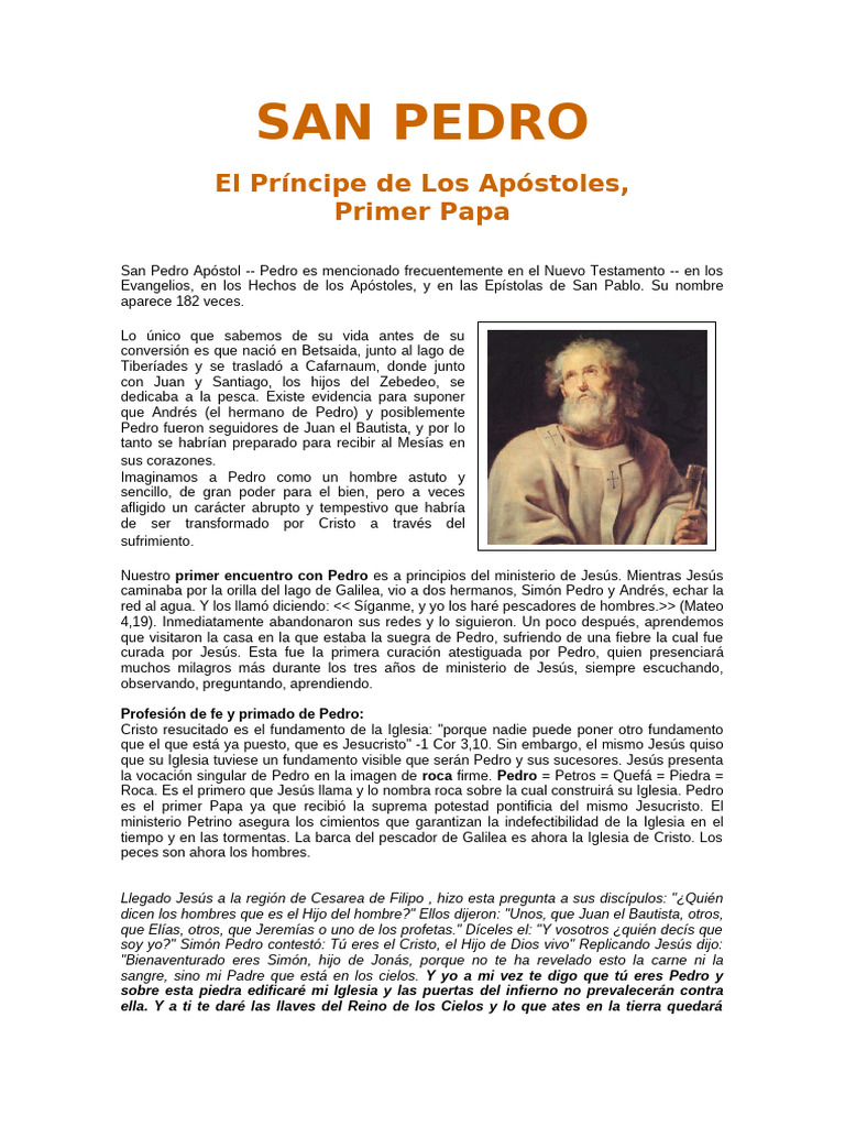 San Pedro | PDF | San Pedro | Jesús