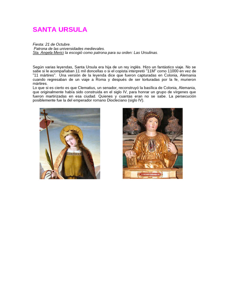 Santa Ursula | PDF