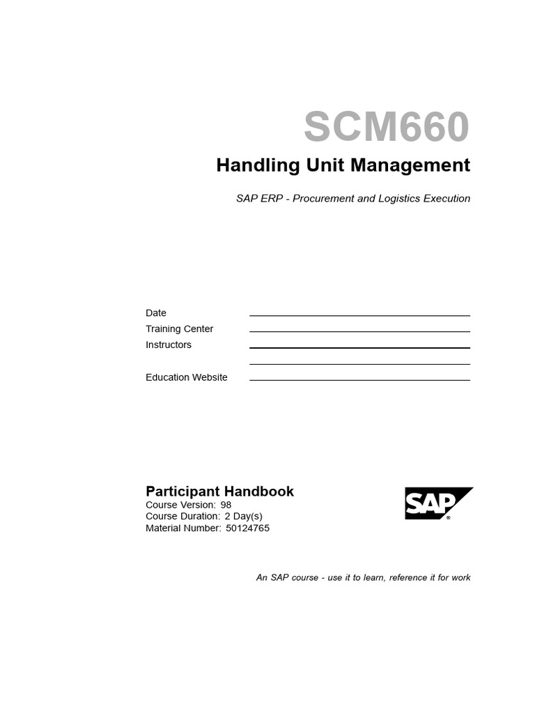 Handling Unit Management Overview and Customization | PDF | Blackberry ...