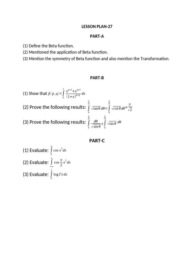 Lesson Plan 27 | PDF