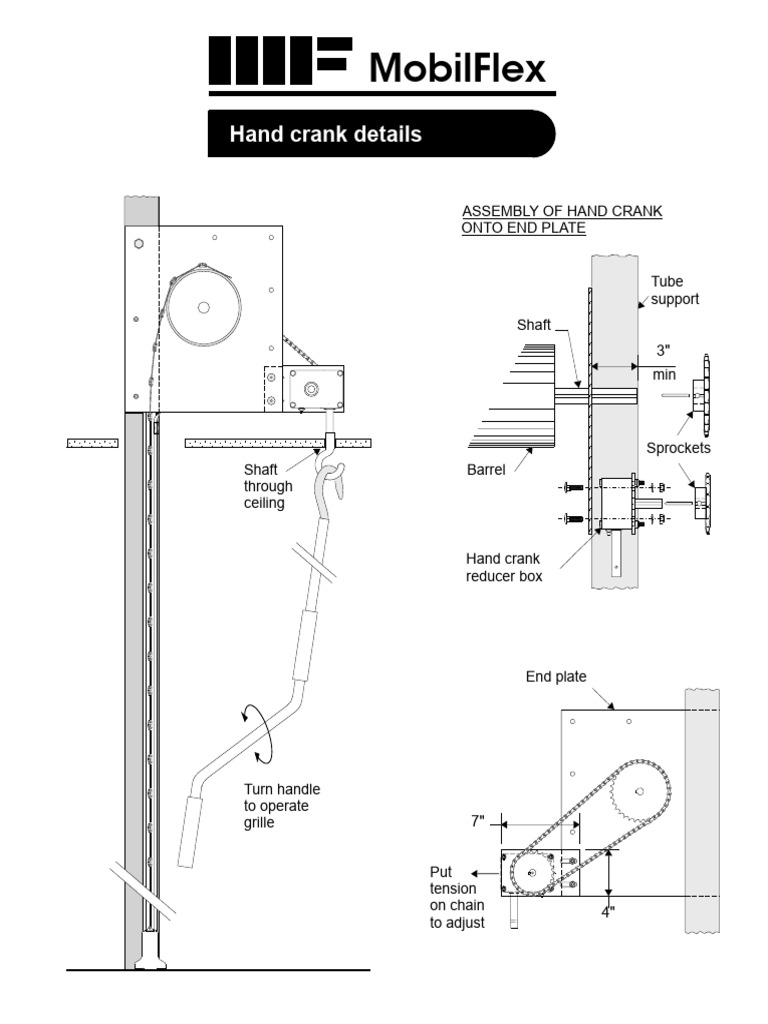 MobilFlex Rolling Closures Hand Crank | PDF