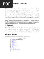 Mapa de Escuintla Con Sus Municipios | PDF