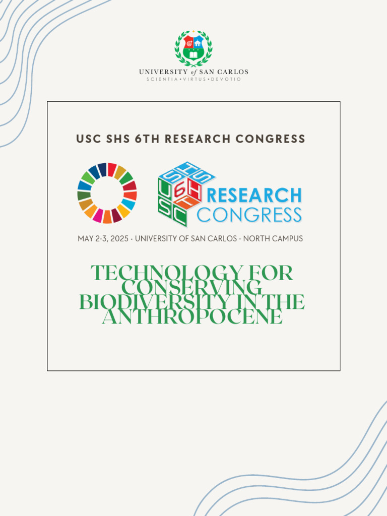 USC SHS 6th Research Congress Program (1st Release) | PDF ...