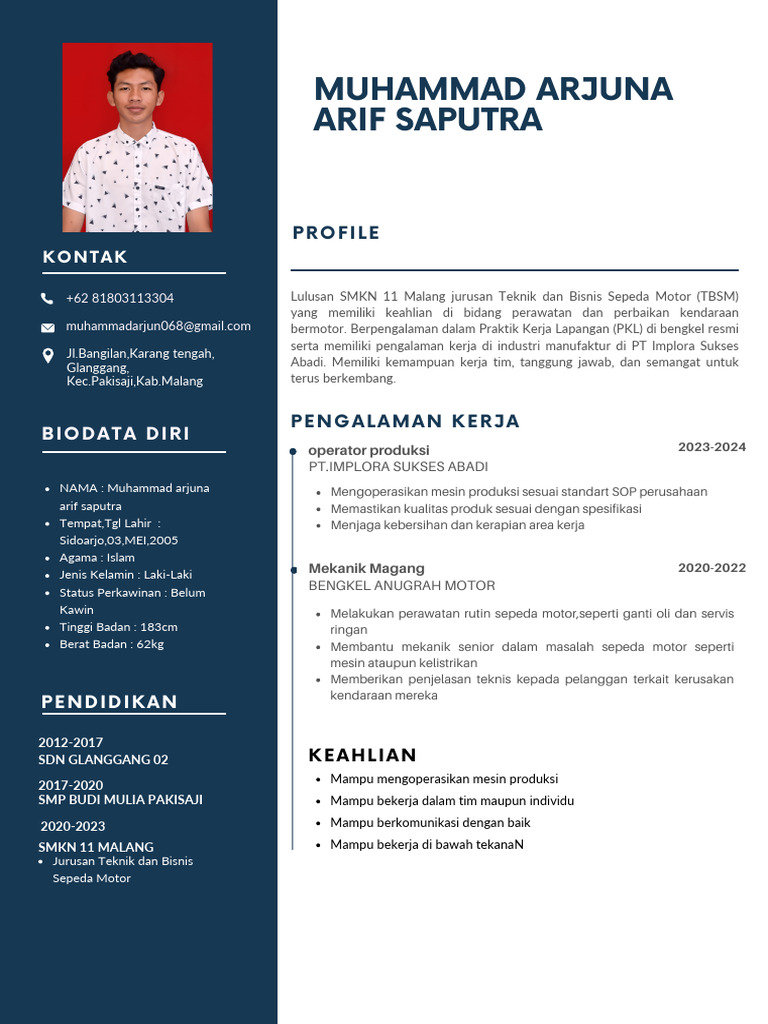 White Simple Student CV Resume | PDF