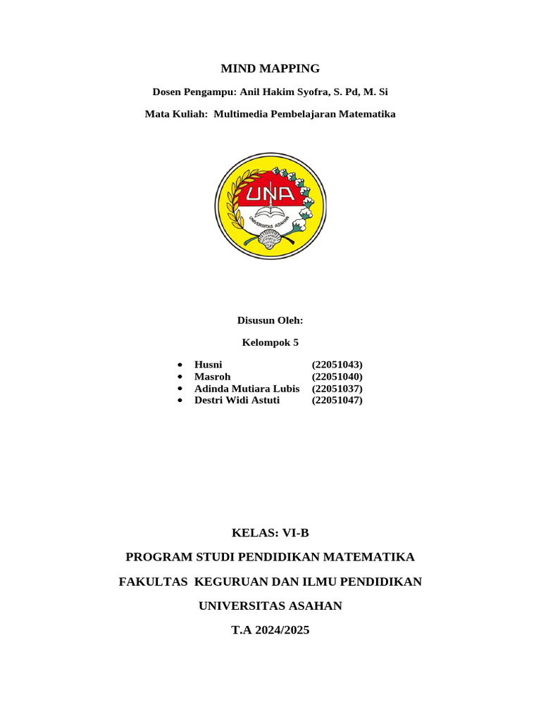 Contoh Mind Mapping dalam Matematika | PDF