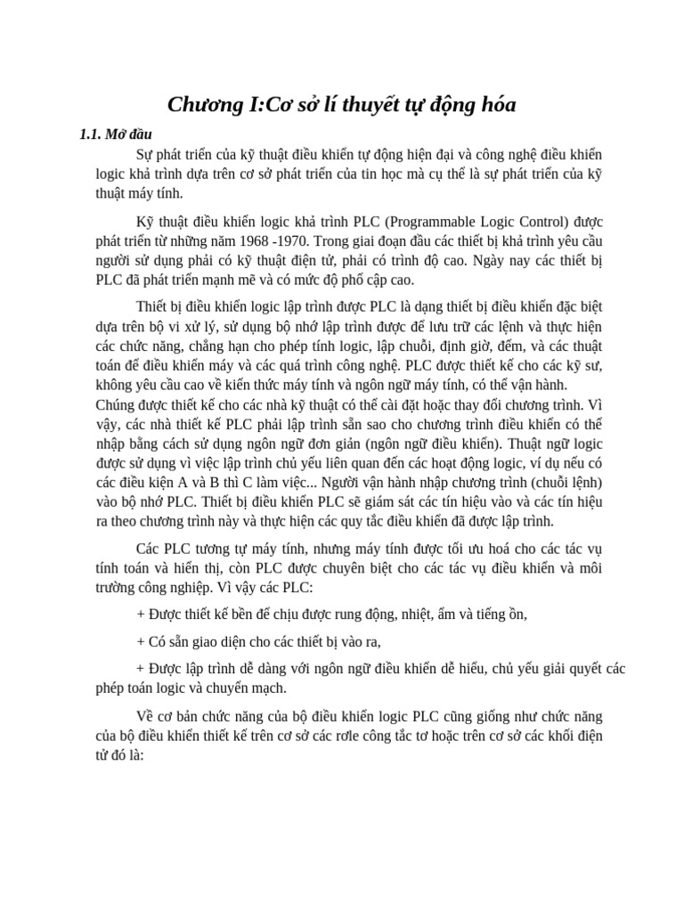 Do an Tu Dong Hoa Qua Trinh Cong Nghe Ung Dung Plc s7300 Die ArnwEsuXxS 20130226081730 4 | PDF