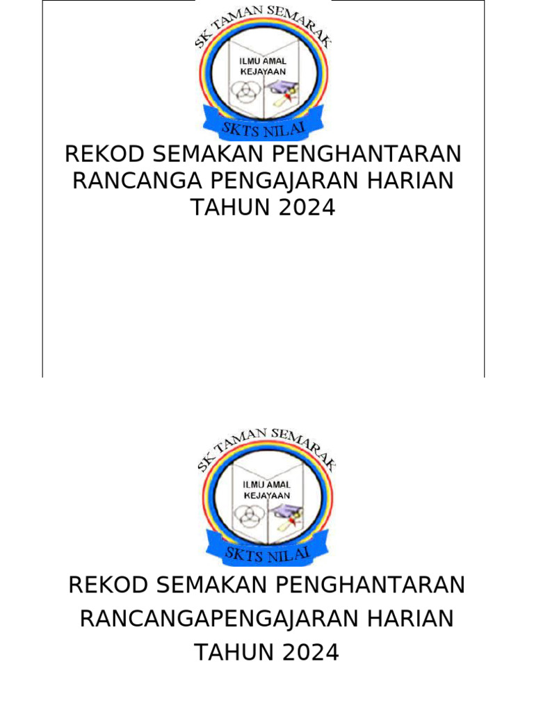Rekod Semakan Penghantaran | PDF