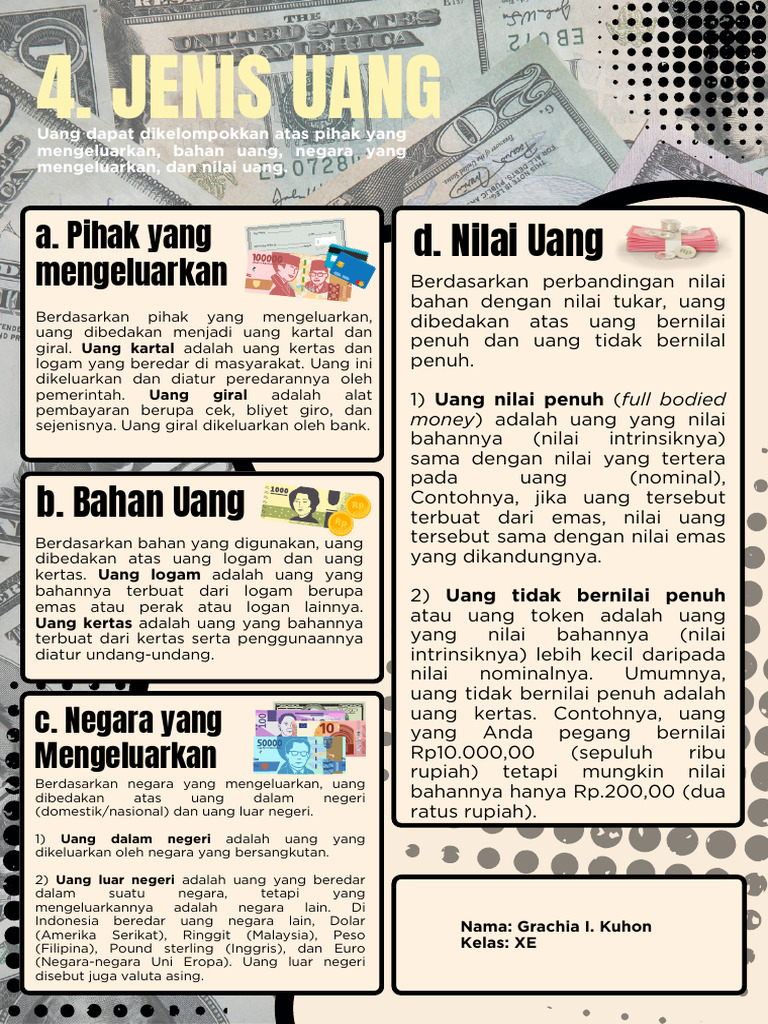 Hijau Dan Merah Ilustrasi Pengelolaan Uang Yang Efektif Poster | PDF