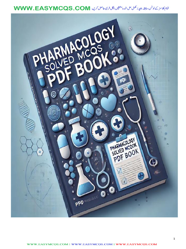 Solved Pharmacology MCQs Solved PDF Book | PDF | Penicillin | Corticosteroid