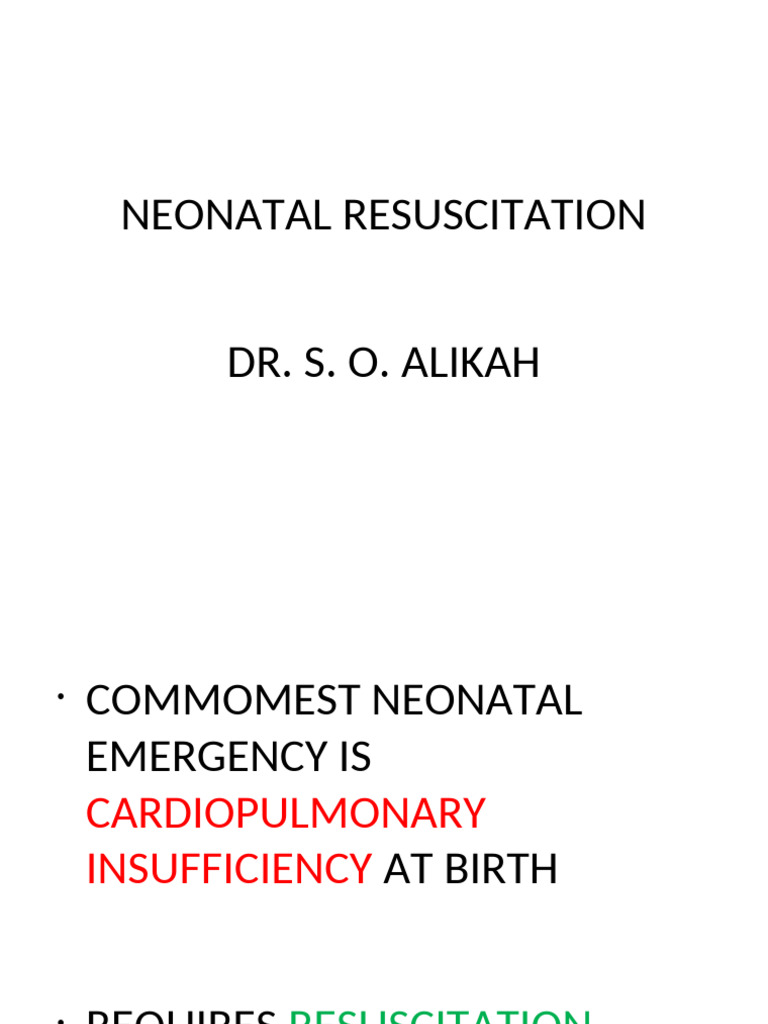 Neonatal Resuscitation Pdf Lung Cardiopulmonary Resuscitation