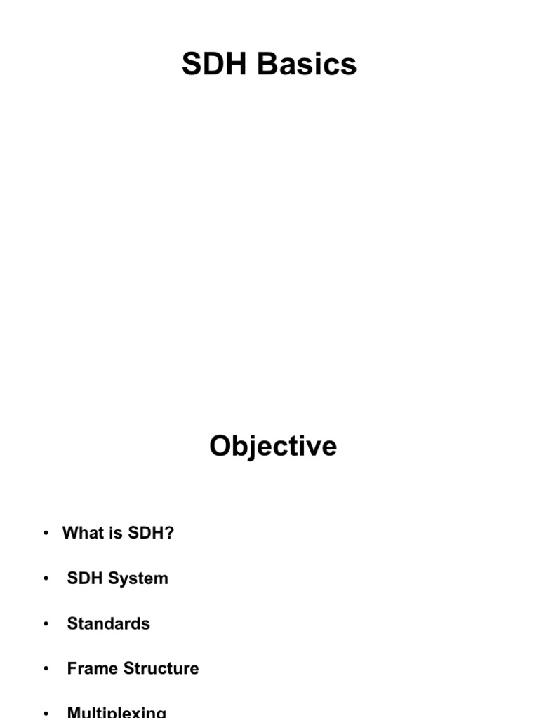 SDH Fundamentals | PDF | Bit Rate | Multiplexing