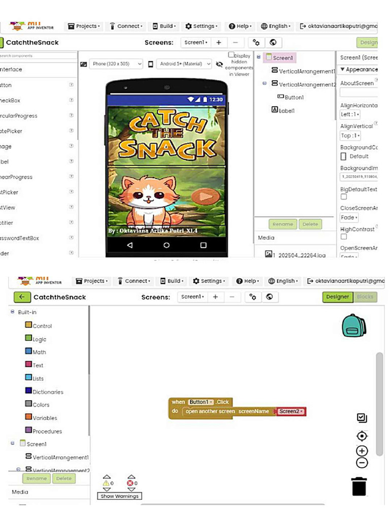 Tampilan&Blocks Catch The Snack | PDF