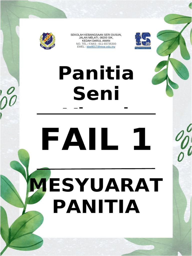 Cover Fail Panitia PSV | PDF