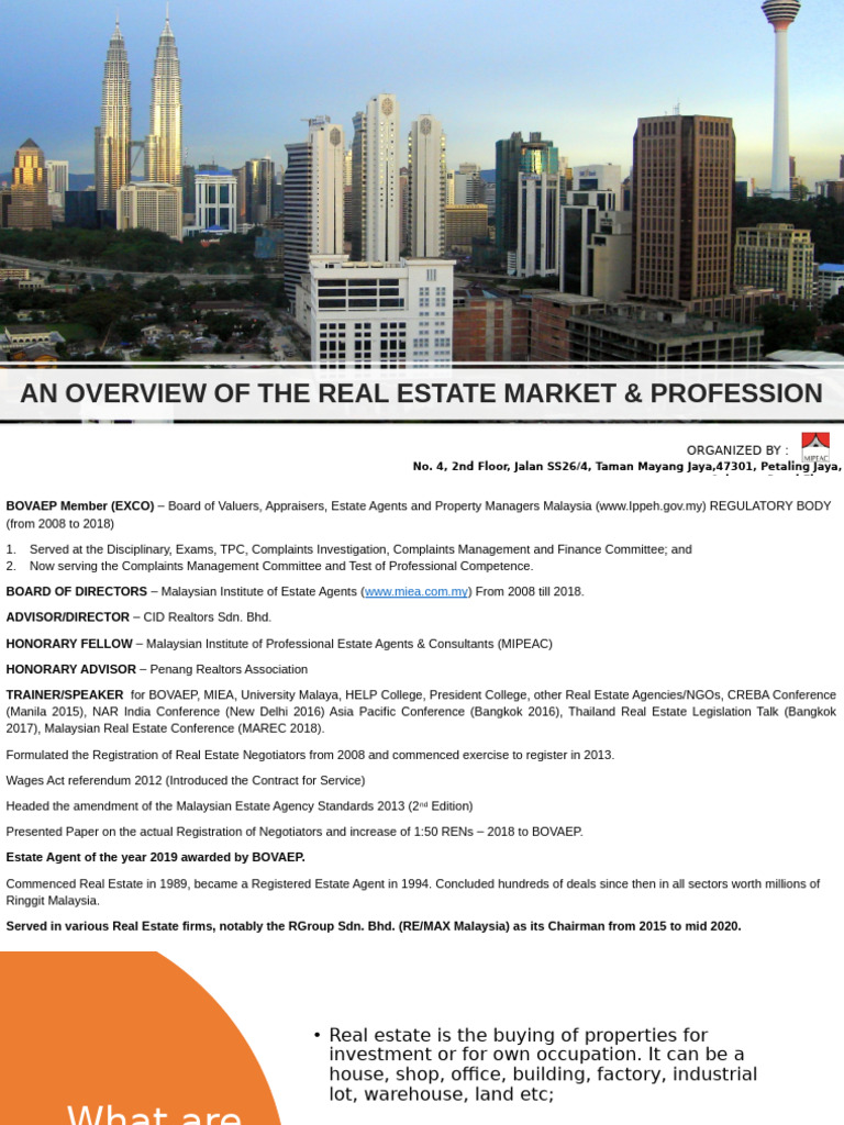 1) NCC Overview of The Property Market and Profession 2022 | PDF | Lease | Real Estate Appraisal