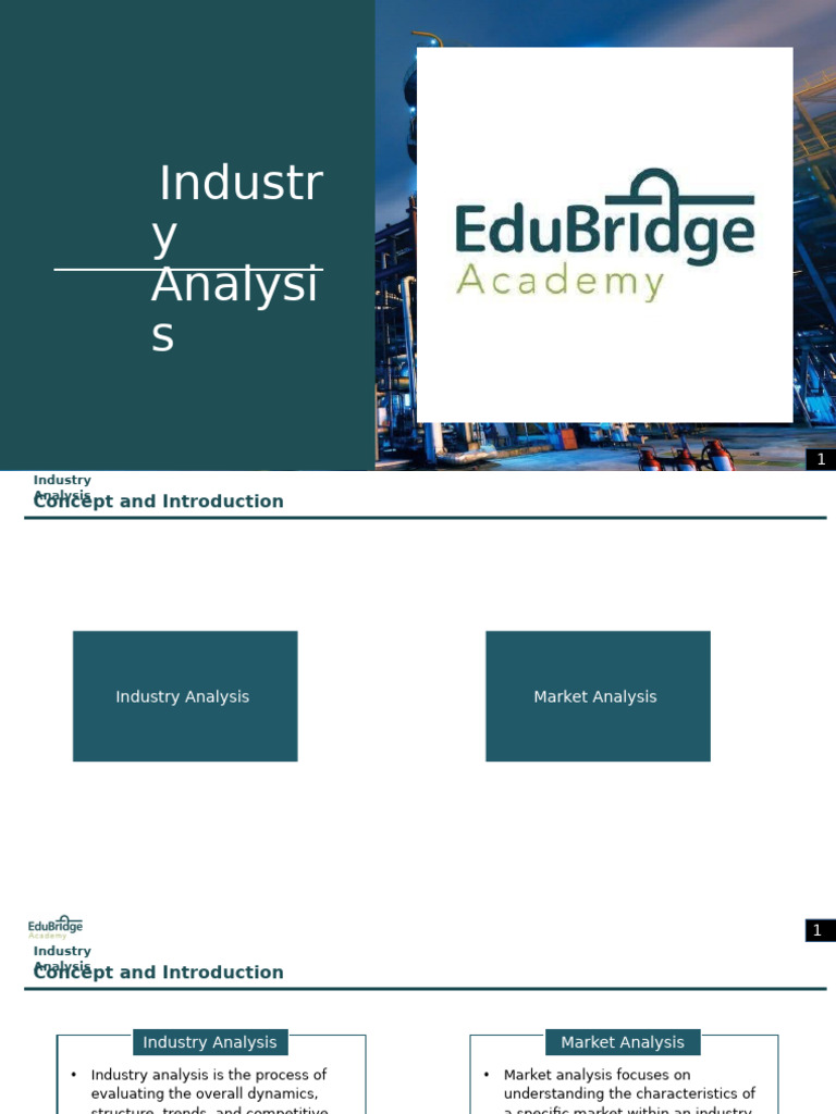 Industry Analysis - Class Material | PDF | Market (Economics) | Demand