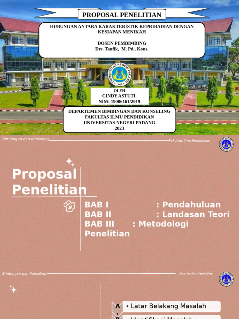 Bismillah - PPT Seminar Proposal Cindy Astuti | PDF