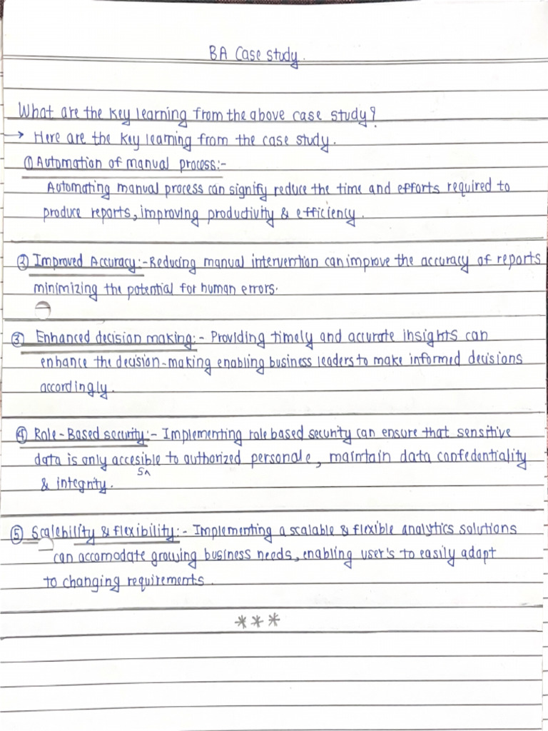 Ba Case Study-1 | PDF