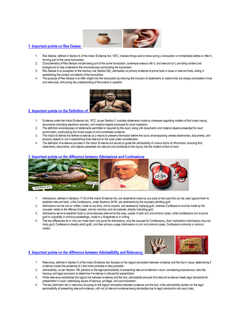 EVIDENCE ALL 5 Qs+10 Qs INCLUDES | PDF | Confession (Law) | Hearsay