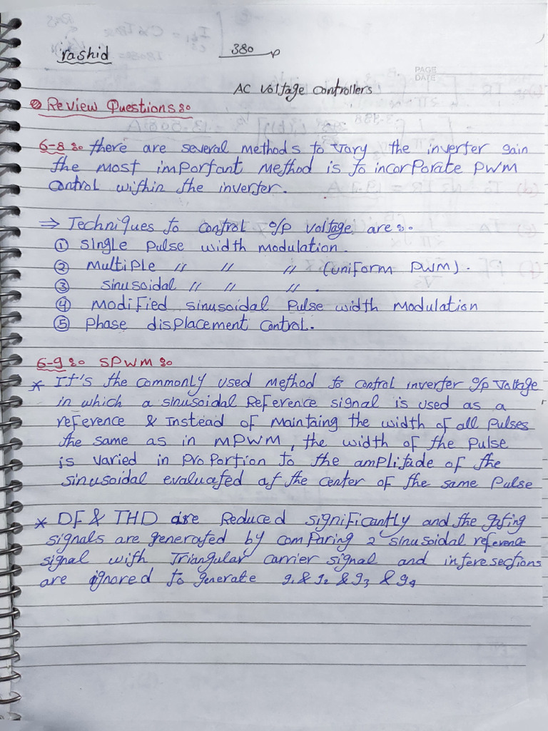 Control Techniques (Rashid) (A.AA) | PDF