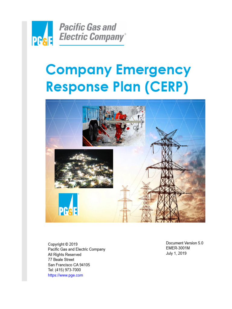 Pge Emergency Action Plan | PDF | Pacific Gas And Electric Company ...