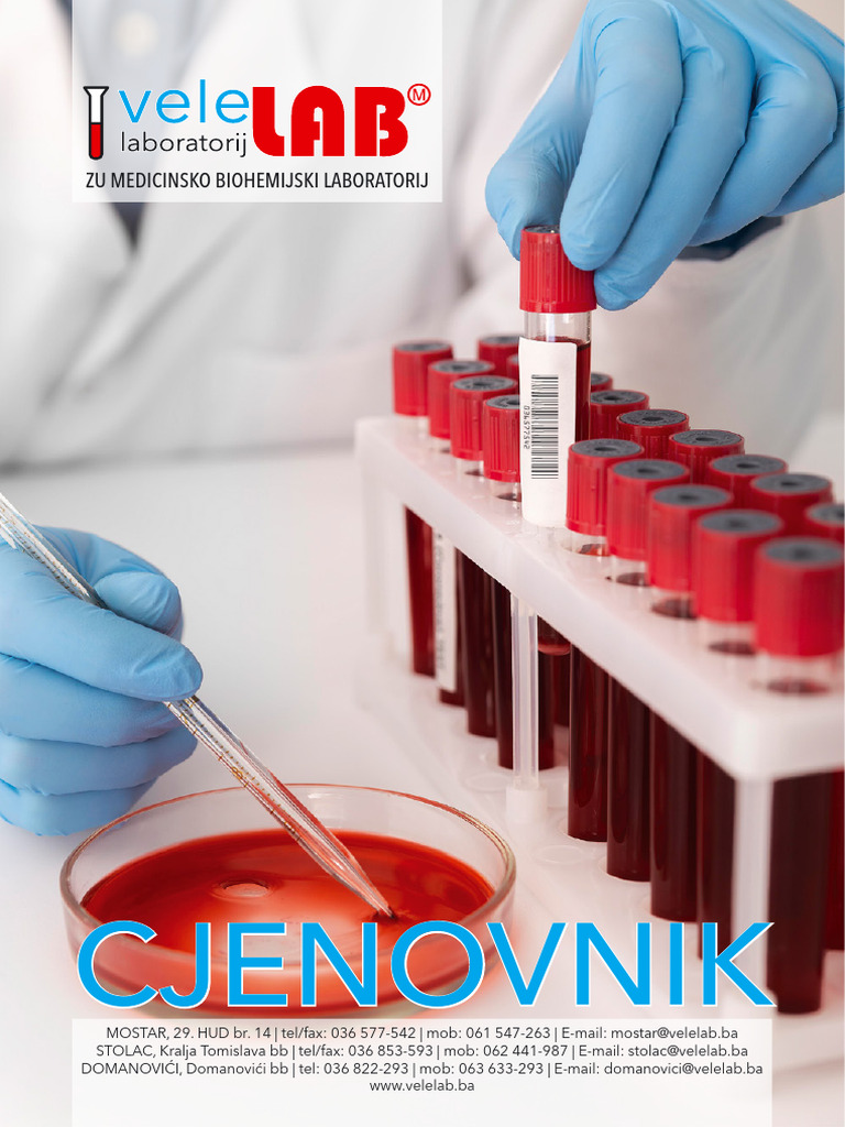 Velelab Cjenovnik 2025 | PDF