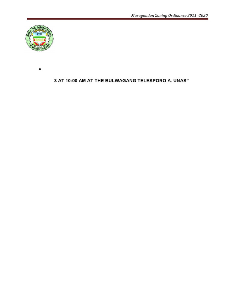 Zoning Ordinance Clup 2011 2020 | PDF | Coast | Coral