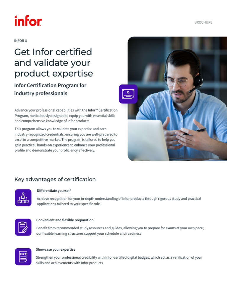 Get Infor Certified and Validate Your Product Expertise - Brochure - English - 1224 | PDF ...
