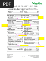 5MVA Transformer Data Sheet | PDF | Transformer | Manufactured Goods