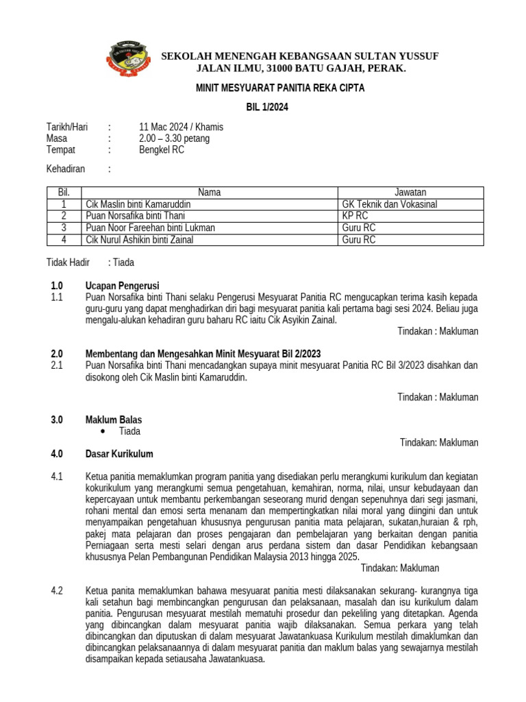 Minit Mesy RC Bil 1 2024 | PDF