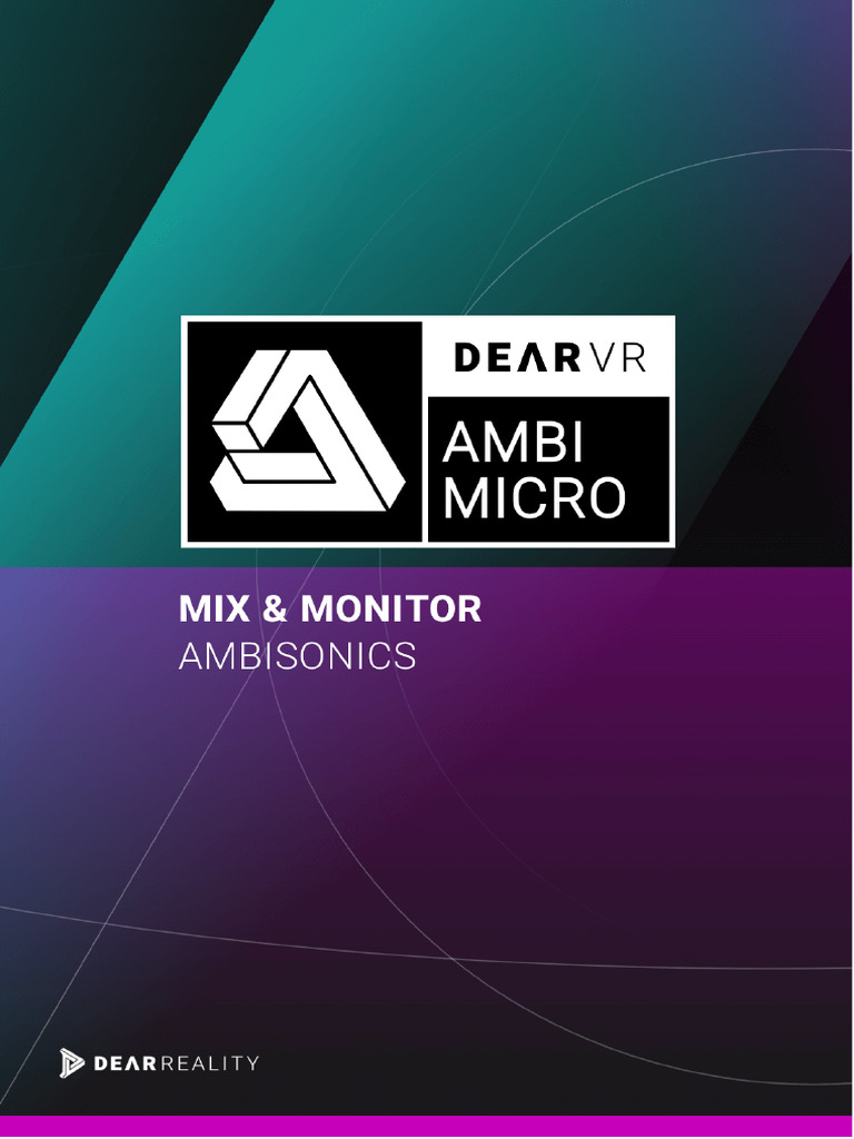 dearVR AMBI MICRO User Manual | PDF | Information And Communications ...