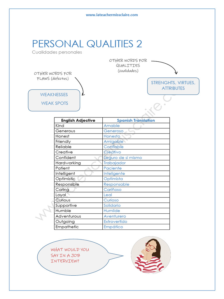 Personal Qualities 2 | PDF