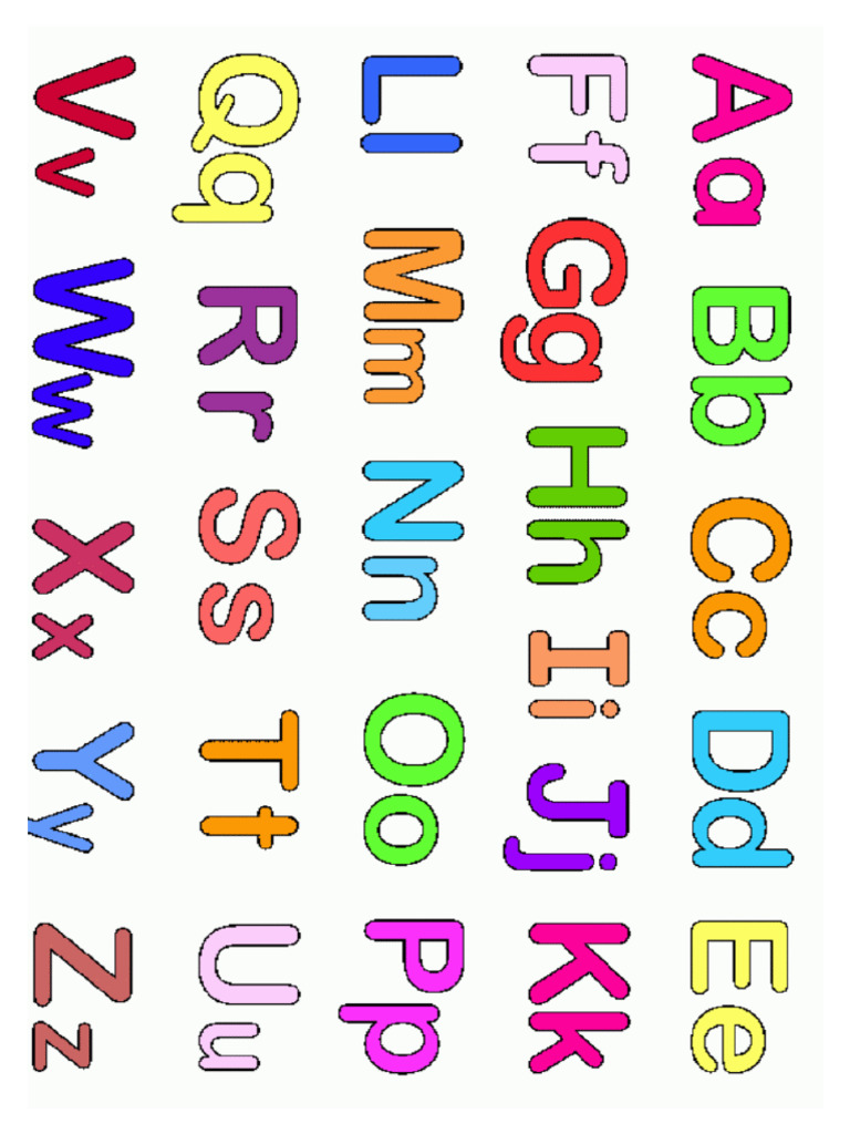 Abecedario en Mayusculas Y Minusculas. | PDF