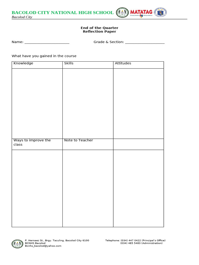 Individual Reflection | PDF