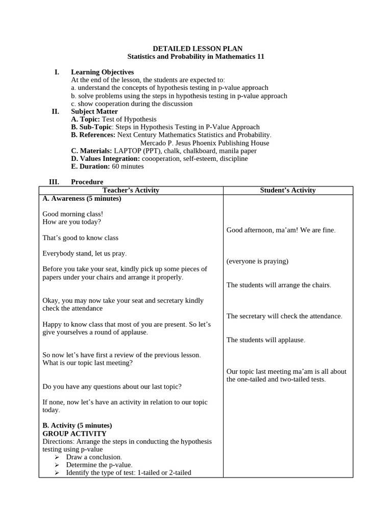 Hypothesis Testing with P-Value Approach | PDF | P Value | Null Hypothesis